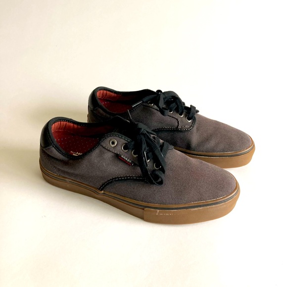 Vans | Shoes | Mens Vans Pro Brown Fabric Rubber Outsole Skateboard ...